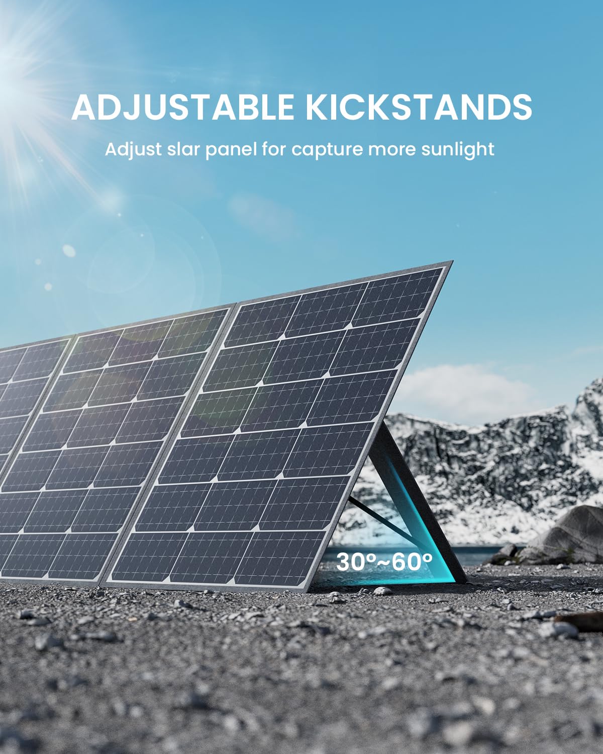200W Portable Solar Panel,Ultre-Light 9.9lbs,20V Foldable Solar Charger kit with MC4 Output,23% Efficiency for 98% Power Stations Outdoor Camping Hiking Van RV Trip