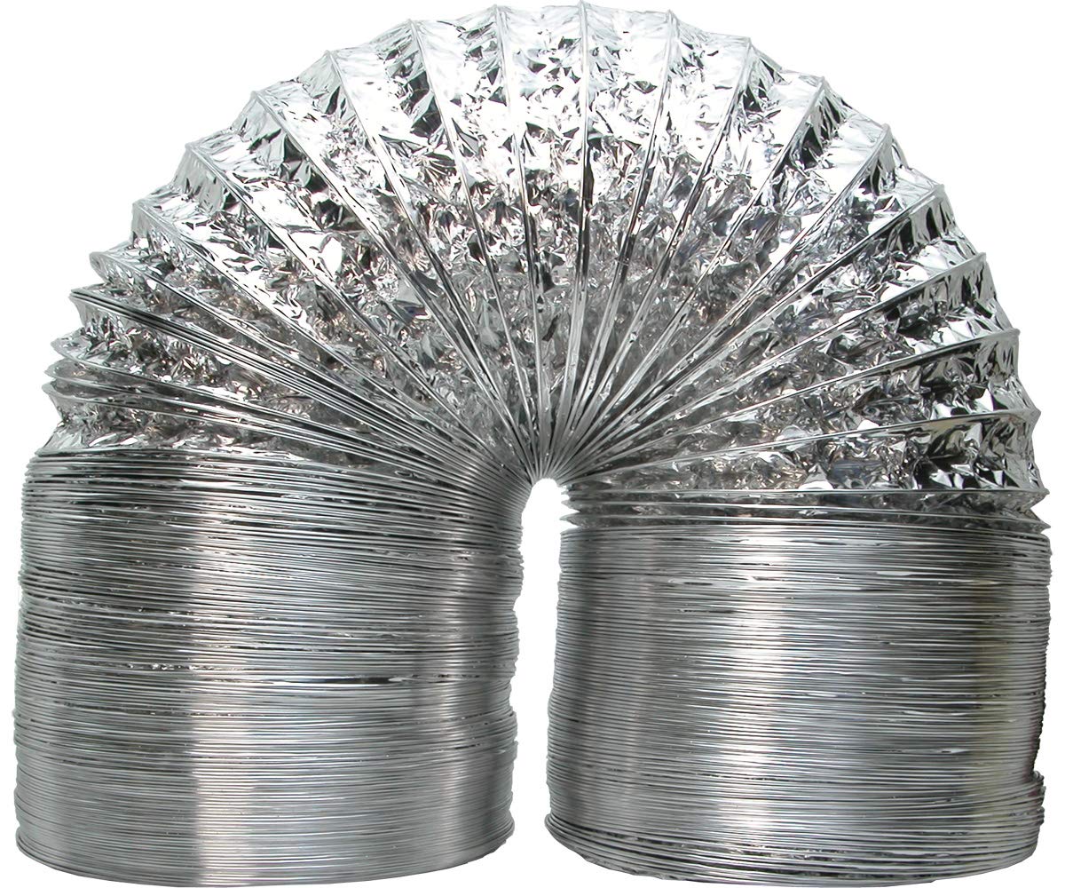 Active Air ACDC825 ACDF12 25-Feet Non-Insulated, 8-Inch Air Duct, 8", Silver