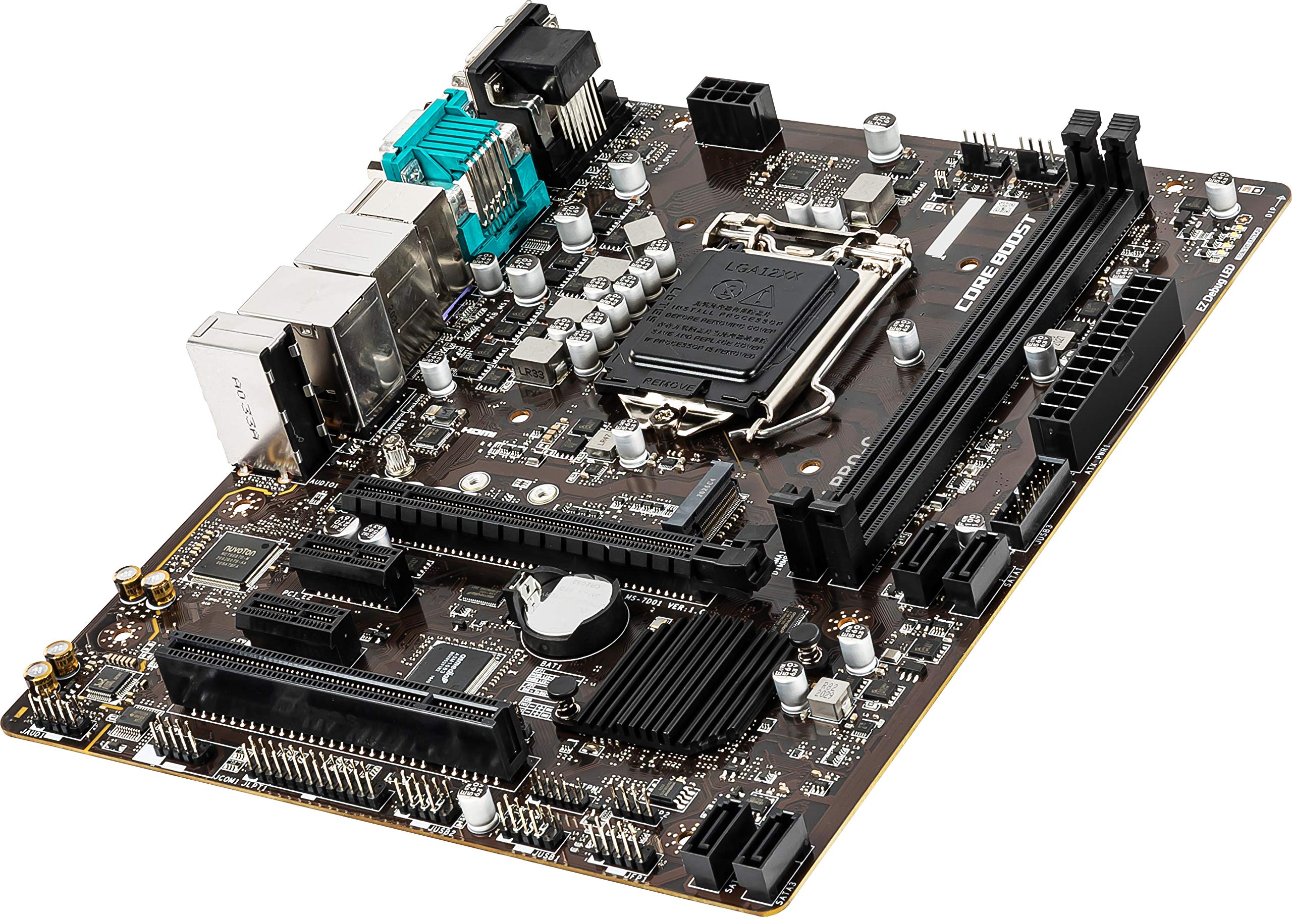 MSI H410M PRO-C ProSeries Motherboard (mATX, 10th Gen Intel Core, LGA 1200 Socket, DDR4, M.2 Slot, USB 3.2 Gen 2, 2.5G LAN, D-Sub/DVI/HDMI/DP)