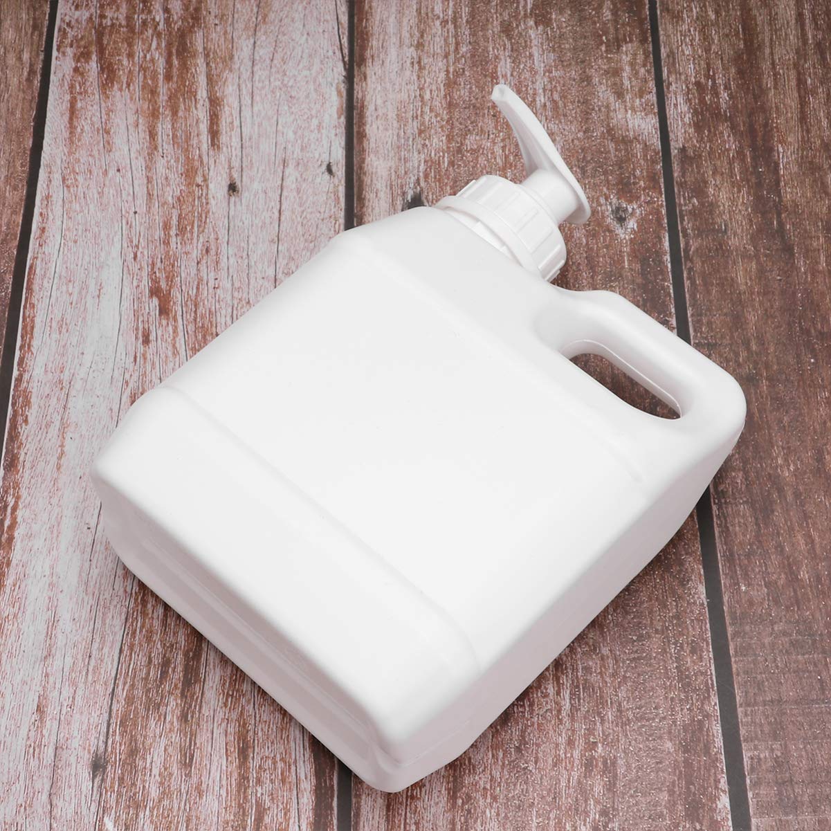 2pcs Plastic Empty Clear Commercial Jug Bottles Reagent Large Gallon Pump Bottle Handl Carboy Storage Water with Chemical L Lotion Hand Oils Creams Ml Lab