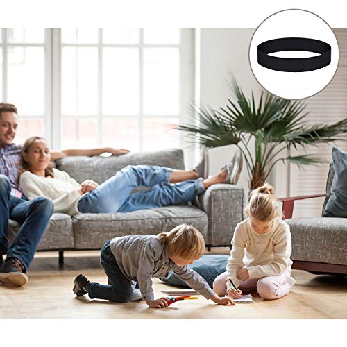 Outus Couch Sectional Connectors Sofa Couch Straps Sofa Rubber Band for Sliding Sofa, Black (8 Pieces)