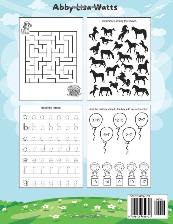 Activity Book for 5-6 Year Olds: Mazes, Connect the Dots, Word Search, Maths Puzzles, Spot the Difference, Picture Puzzles, and Many More!