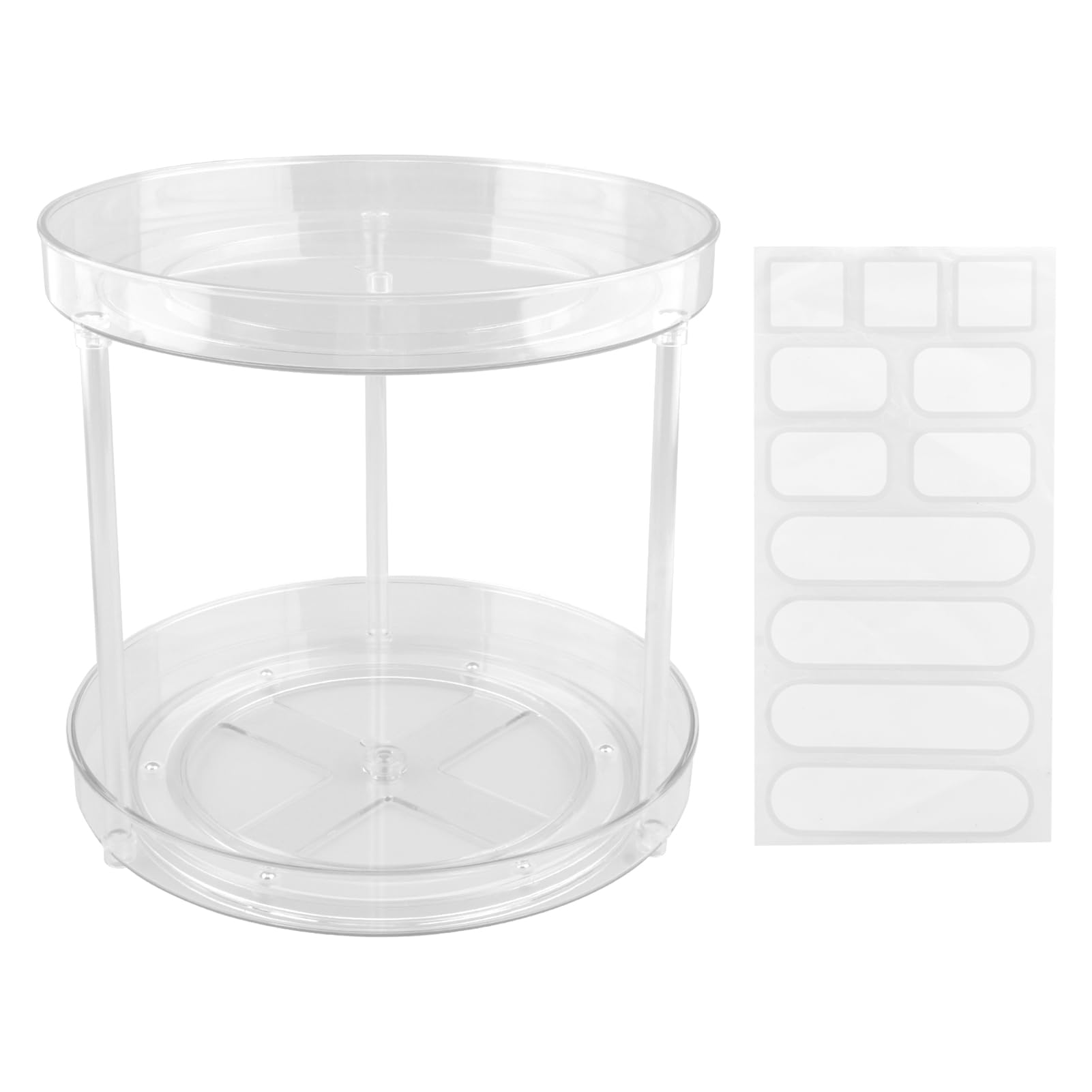 2 Tier Lazy Susan Turntable Spice Rack Organizer,9Inch Turntable Lazy Susan Spice Organizer,Lazy Susan Turntable Organizer,Spice Rack Organizer for Cabinet