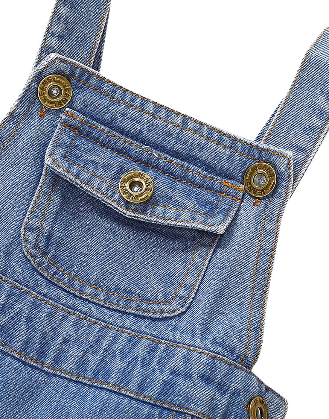 LAPA Baby Girls/Boys Overalls Newborn Denim Romper Ripped Jeans Soft Outfit 3M-24M…