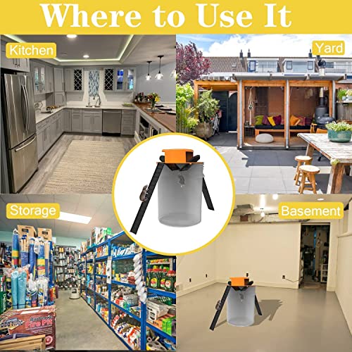 3 Packs Mouse Trap Bucket Lid Mouse Traps Indoor for Home Mice Traps for House Indoor Rat Traps Indoor Humane Mouse Traps Indoor for Home Rat Trap Indoor No See Kill