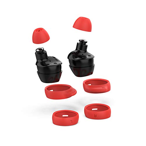 Hemobllo 16 Pcs Replacement Ear Tips Compatible for Samsung Galaxy Buds/Buds+ - Soft Silicone Earbuds Eartips Wingtips Earhooks Kit Earpads Earphones Tips Cover (Red)