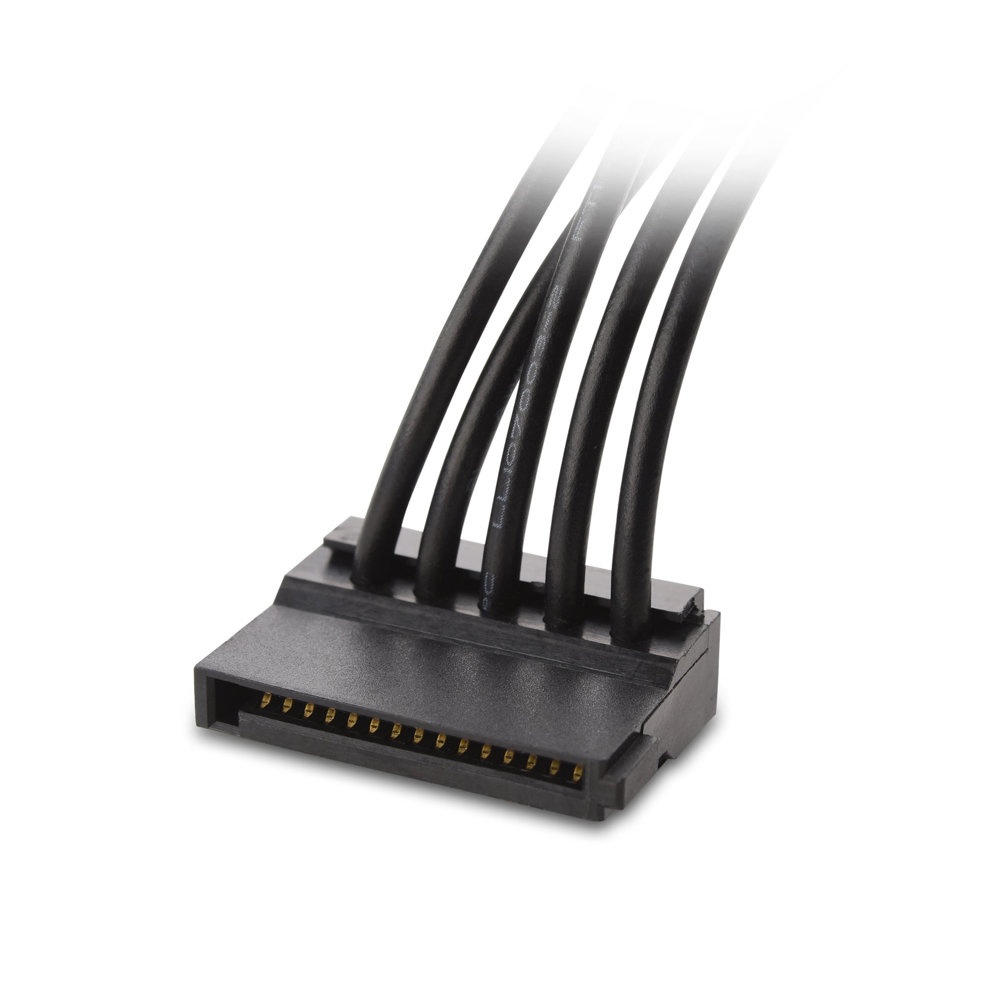 Cable Matters 2-Pack 15 Pin SATA to 4 SATA Power Splitter Cable - 18 Inches