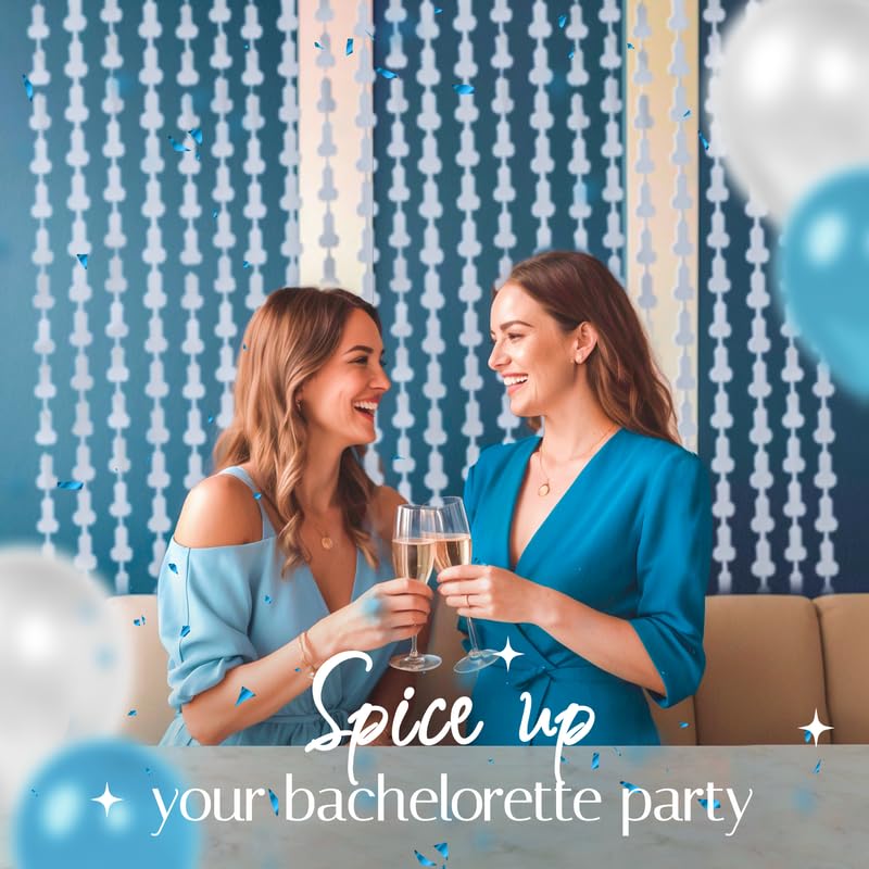 2 Pack Spicy Shining Silver Bridal Shower Backdrop - Foil Curtains - Creative Bachelorette Party Decorations - Bridal Shower Decor for Photoshoots - 3.3 x 6.6 Ft
