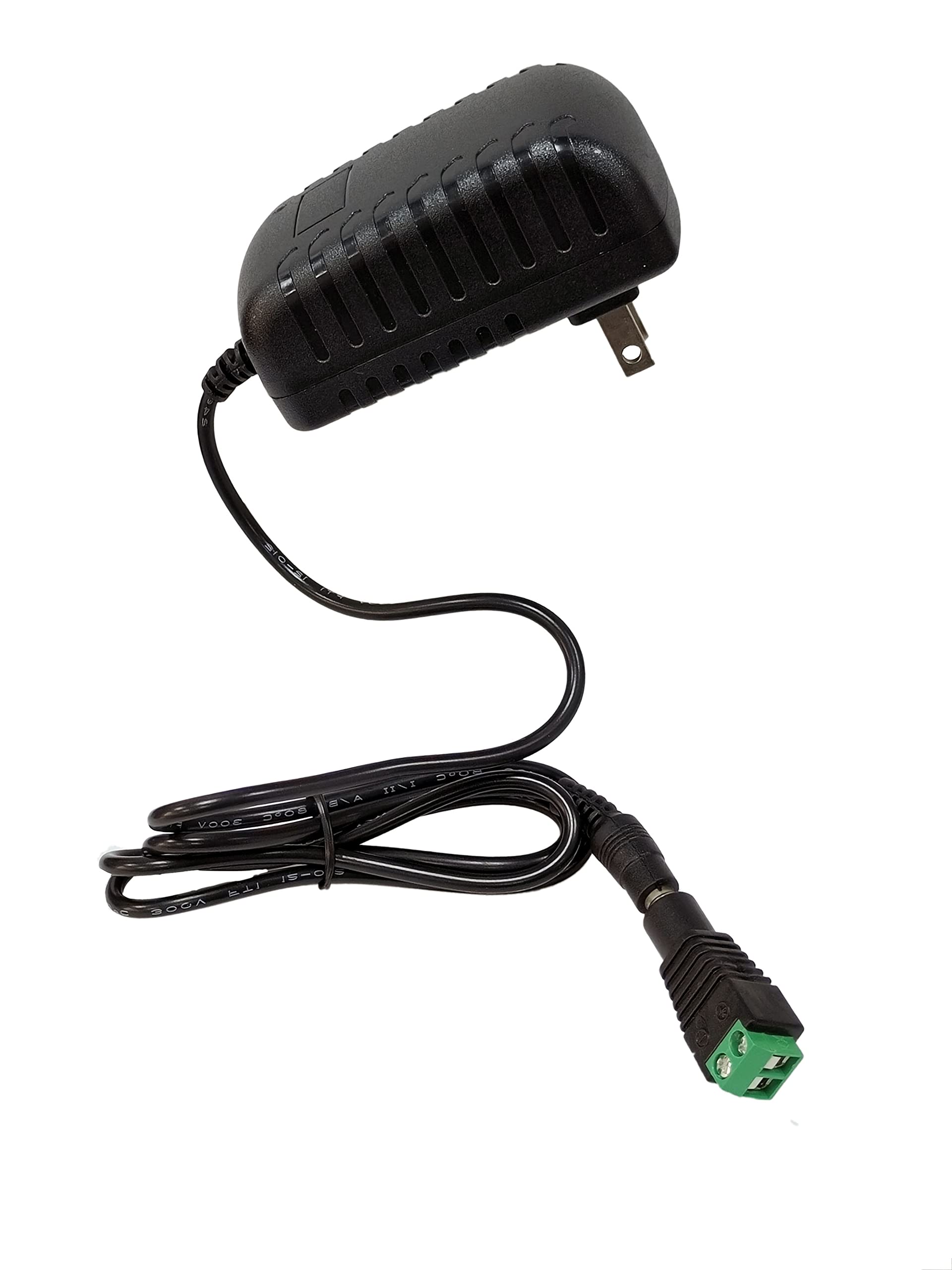 Jieyitech 12V 2A 24W Power Adapter Supply 100-240V AC to DC 2.1mm X 5.5mm US Plug 12v 2 Amp Switching Power Supply for 12v LED Strip Light, CCTV Security Camera BT Speaker Webcam Router