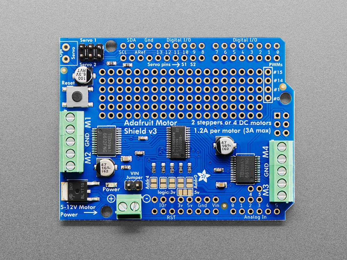 Adafruit Motor/Stepper/Servo Shield for Arduino v2.3 Kit