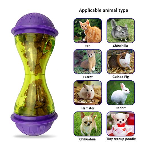 Cat Interactive Treat Dispenser Toy - Pet Slow Feeder Toy, Cat Food Dispensing Improve Intelligence IQ Puzzle Toy (4.33x1.77inch)