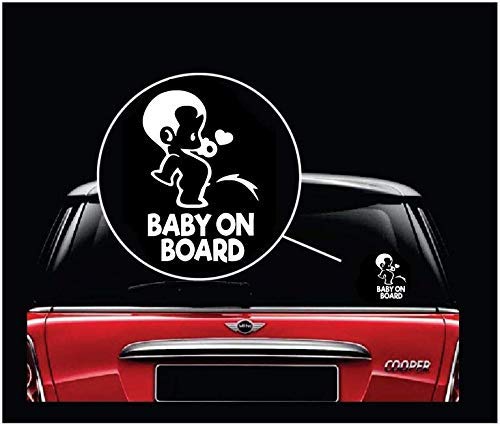 Baby on Board Sign Car Window Sticker - Carlos from The Hangover & Peeing Boy Design Bundle