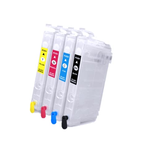802XL 802 T812 812 Refillable Ink Cartridges No Chip T802 T8021 Replacement Sublimation Ink Cartridges Without Chip & Ink for WF-7820 WF-7830 WF-7840 WF-7310 WF-7835 WF-7845 EC-C7000 Printers