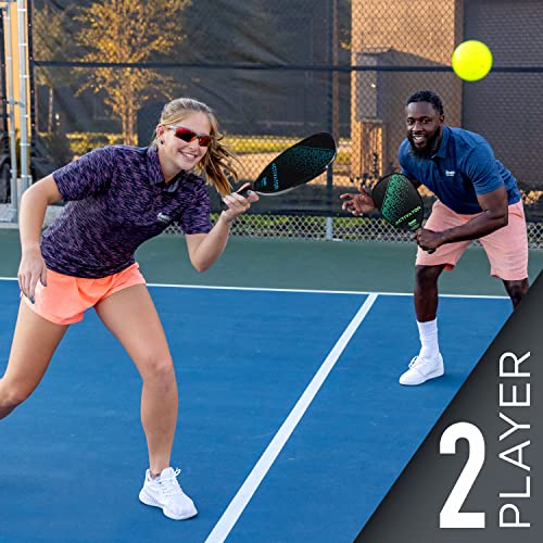 Franklin Sports Pickleball Paddle and Ball Set -Wooden Rackets + Pickleballs - 2 Players - Activator - USA Pickleball (USAPA) Approved (One Size)