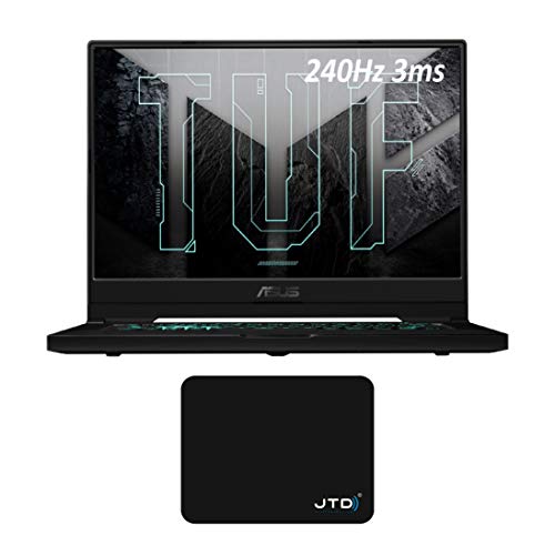 JTD TUF FX516 15.6 inch FHD 240Hz Gaming Laptop, 11th Generation Core i7-11370H, GeForce RTX 3070 (40GB Memory RAM - 2TB M.2 PCIe SSD) VR Ready, Windows 10, Bundle