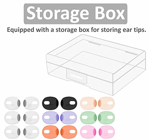 9 Pairs (Fit in Case) Ear Tips Compatible with AirPods 3rd, Replacement Ultra Thin Slim Silicone Eartips Earbuds Gel Cover Accessories Compatible with AirPods 3-3 White Multicolor