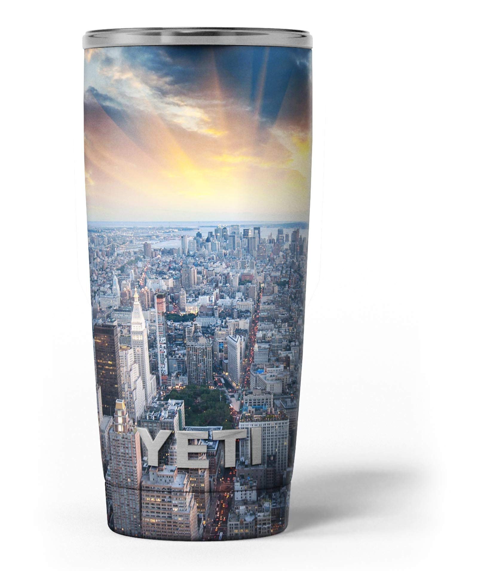 Design Skinz Fusion NYC Skylight - Skin Decal Vinyl Wrap Kit Compatible with The Yeti Rambler Cooler Tumbler Cups