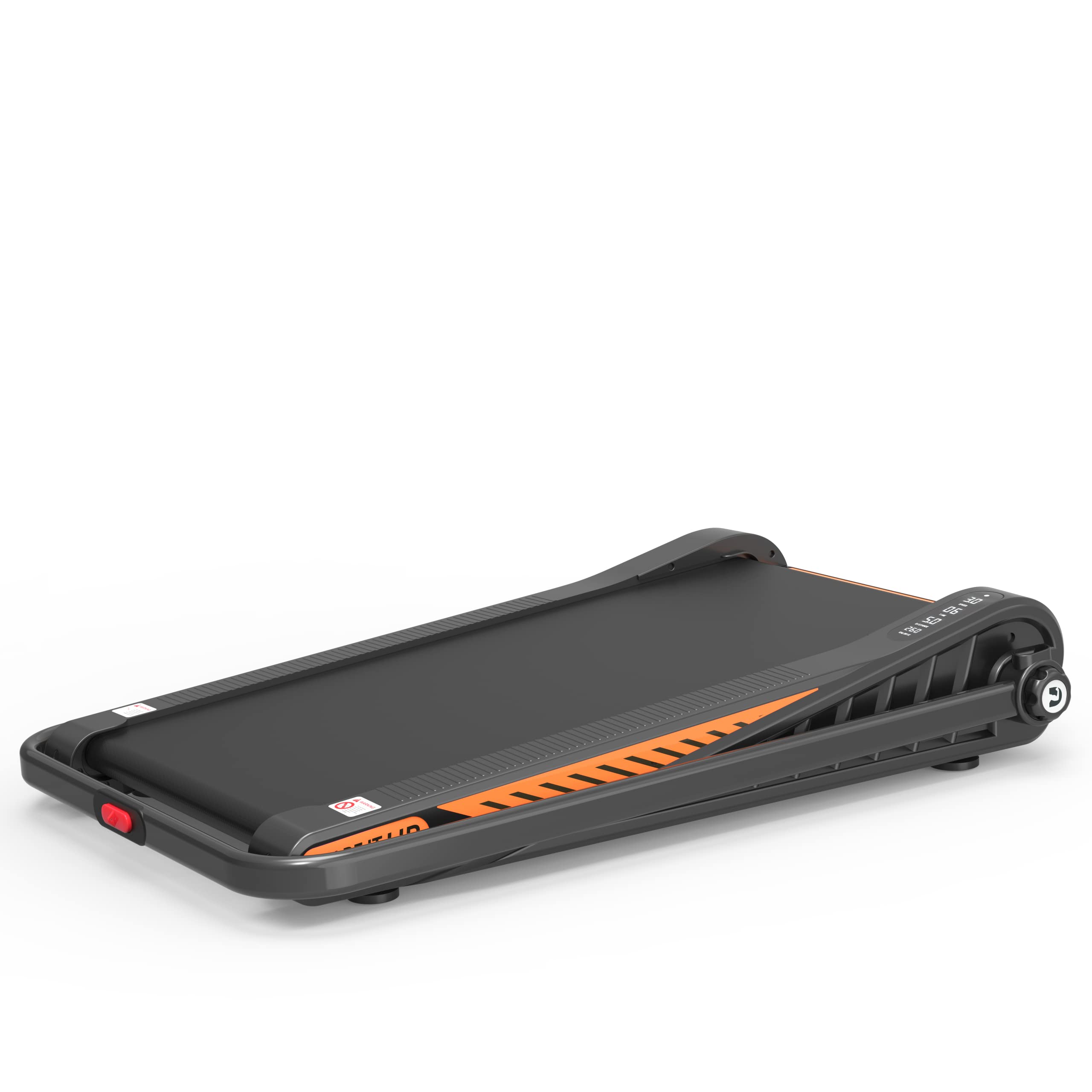 2.0HP Under Desk Walking Pad, Foldable Treadmill 15% Incline with Handlebar, 2 in 1 Electric Folding Treadmill Walking Jogging Machine, 240lbs Max