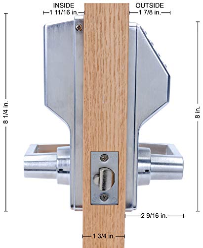 Alarm Lock DL2800 US26D Trilogy Digital Lock Cylindrical 26D, Satin Chrome