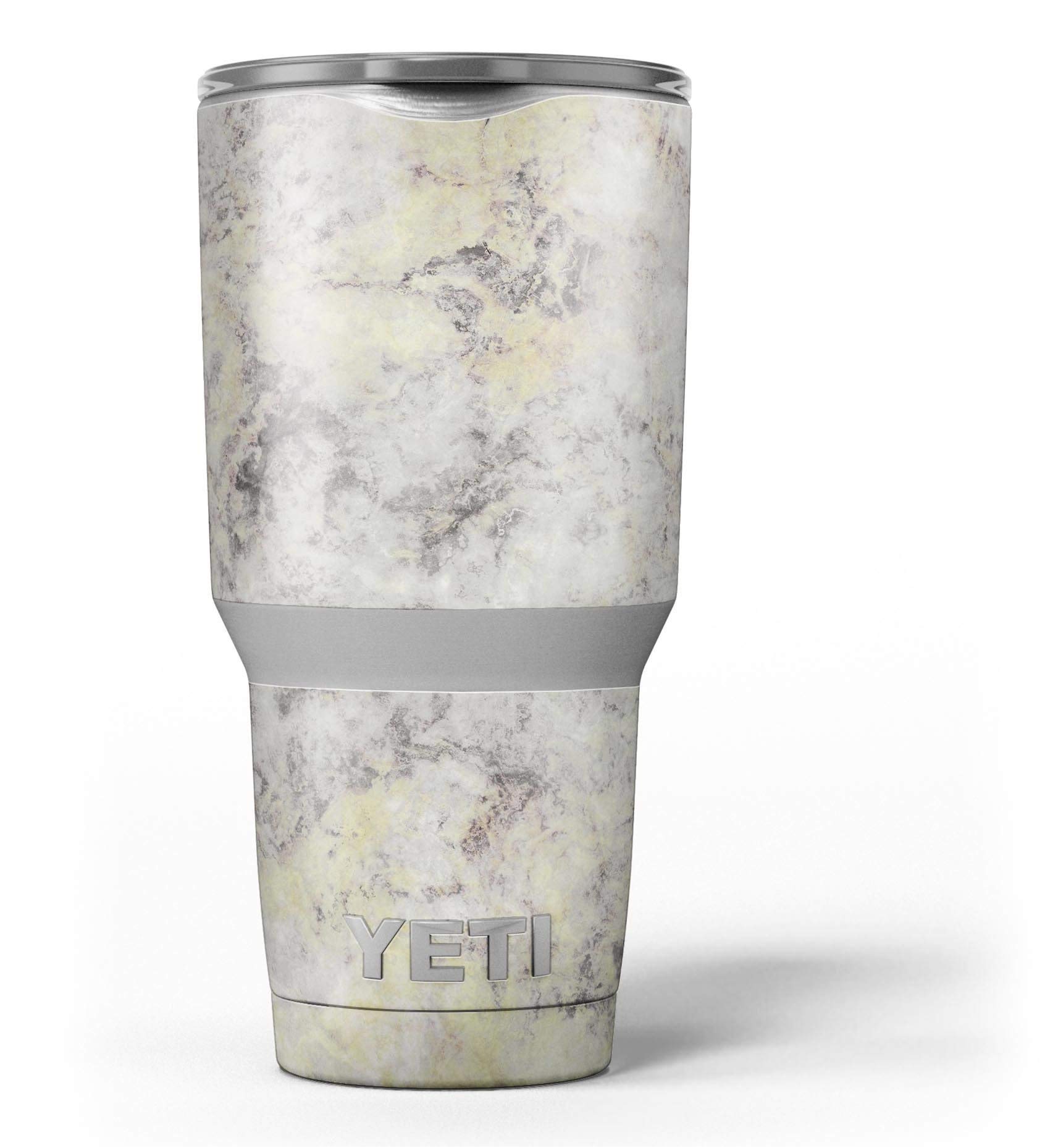 Design Skinz Marble Surface V2 - Skin Decal Vinyl Wrap Kit Compatible with The Yeti Rambler Cooler Tumbler Cups