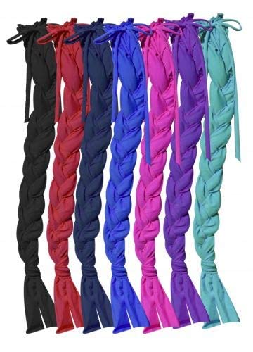 Showman Durable Lycra Braid-In Tail Bag (Navy)