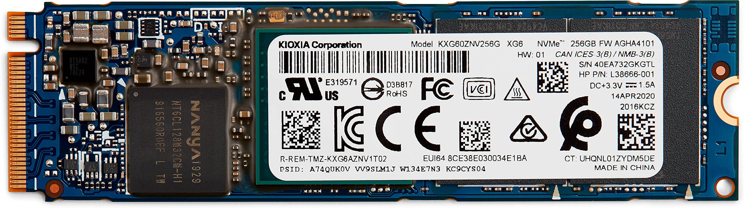 HP 1D0H6AA SSD M.2 256GB PCI Express 3.0 TLC NVMe