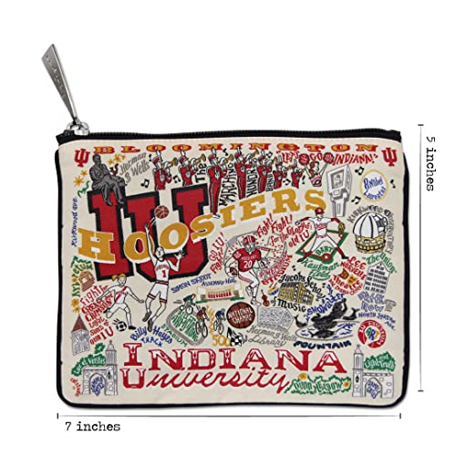catstudio Indiana University Collegiate Zipper Pouch Purse | Holds Your Phone, Coins, Pencils, Makeup, Dog Treats, & Tech Tools