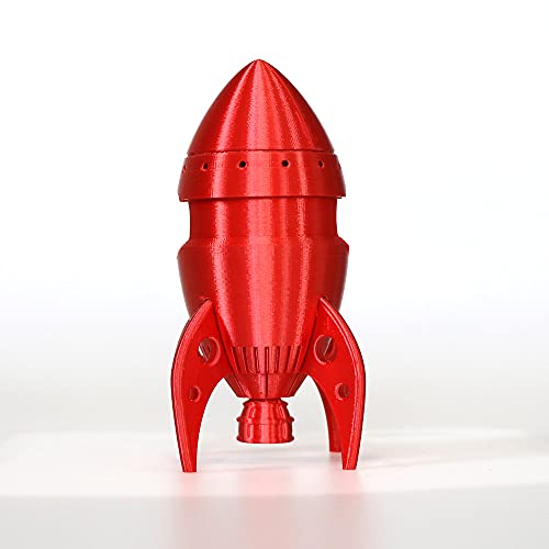CC3D Silk Red PLA Filament 1.75 mm 1KG 3D Printer Filament Spool FDM 3D Printing Material Shiny Finish Silky PLA Glossy Metal Filament Metallic Red PLA