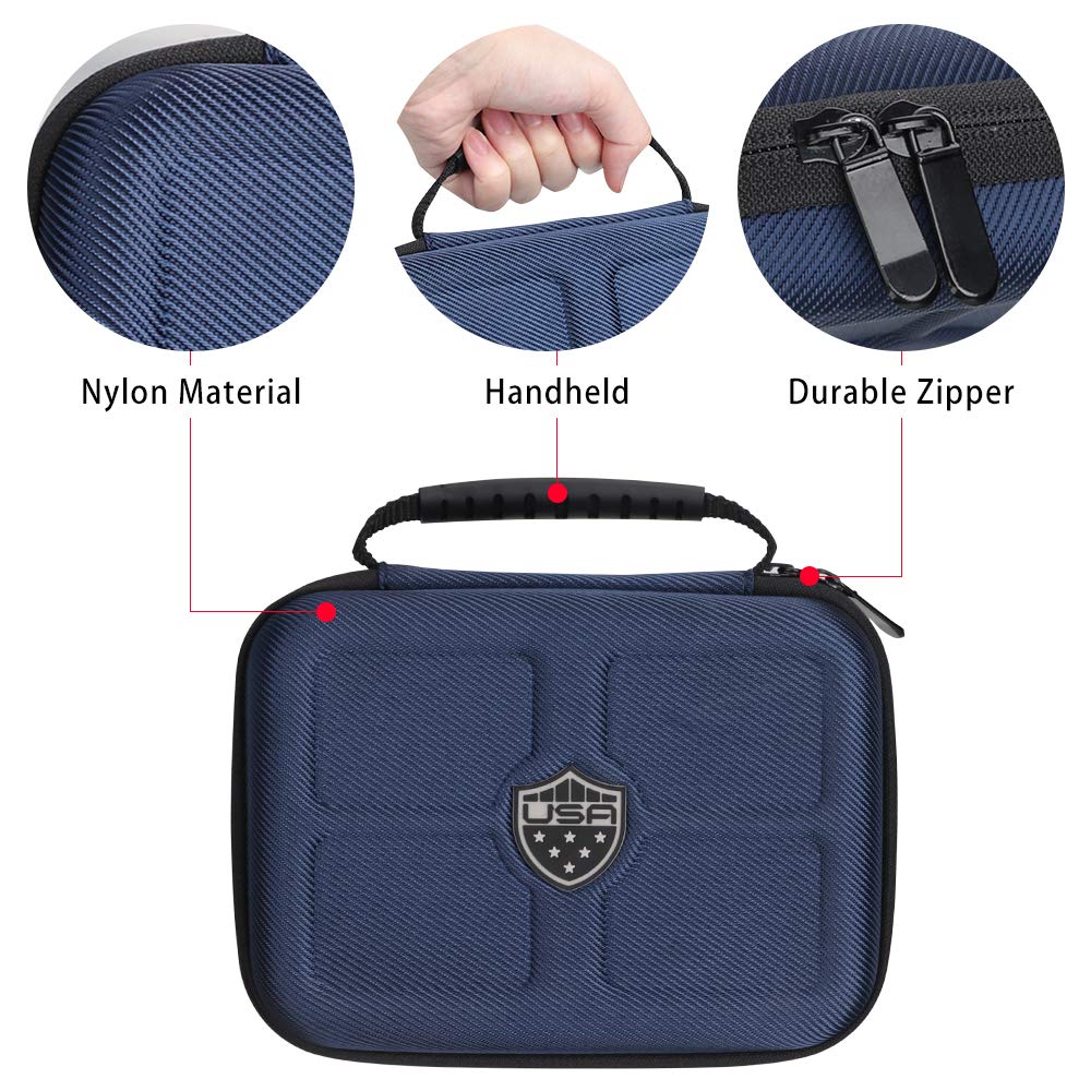 LZFAN Swing Caddie sc300i Golf Launch Monitor Case 7.9 x 5.7 x 2.1 in Travel Case Compatible for Remote, USB Cable & Accessories