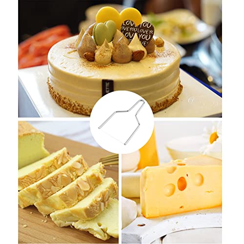 2 Pcs Cheese Slicer, Cheese Cutter Stainless Steel Cheese Slicers with Wire Easy And Fast Cutting Block Cheese Butter