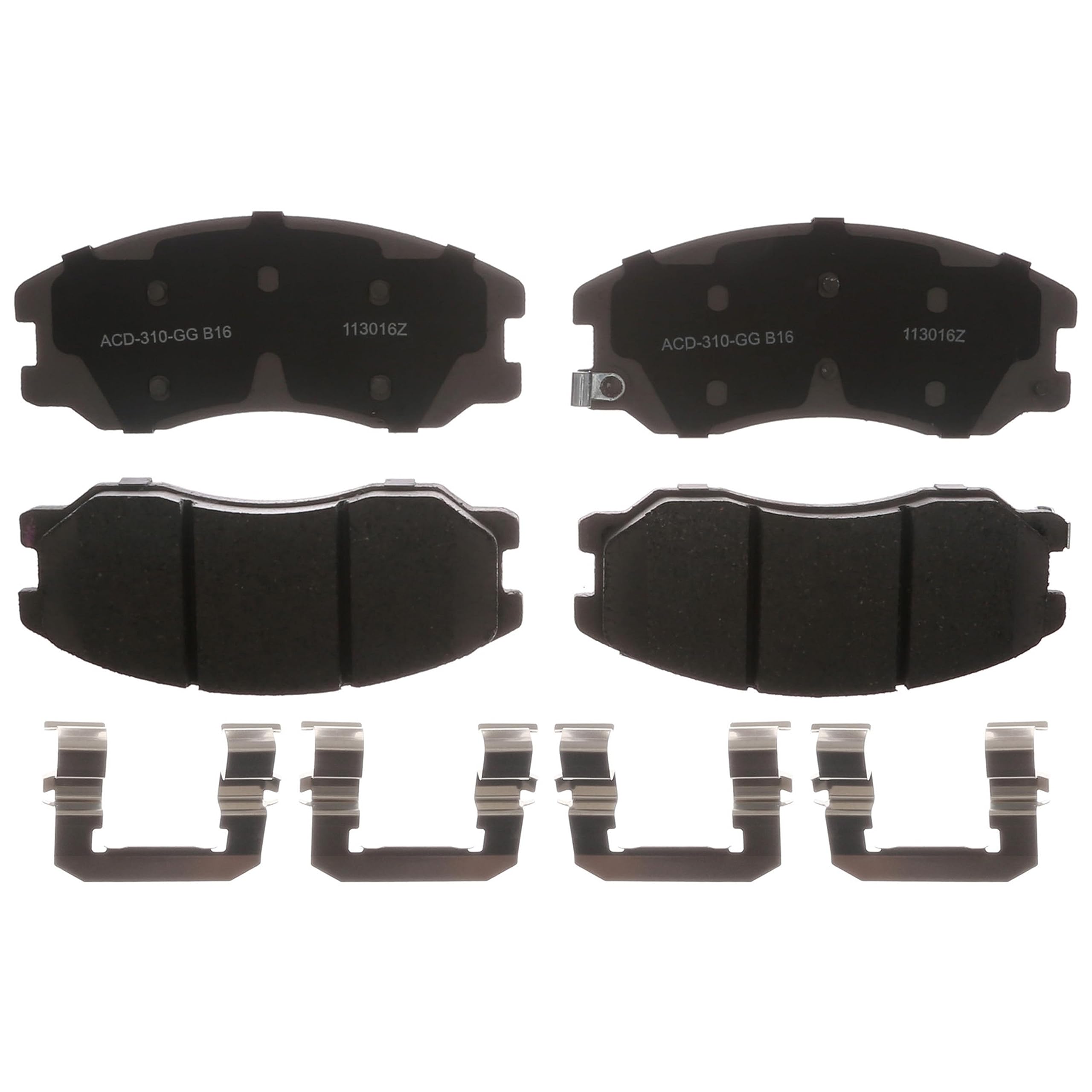 ACDelco Silver 14D1264CHF1 Ceramic Front Disc Brake Pad Set