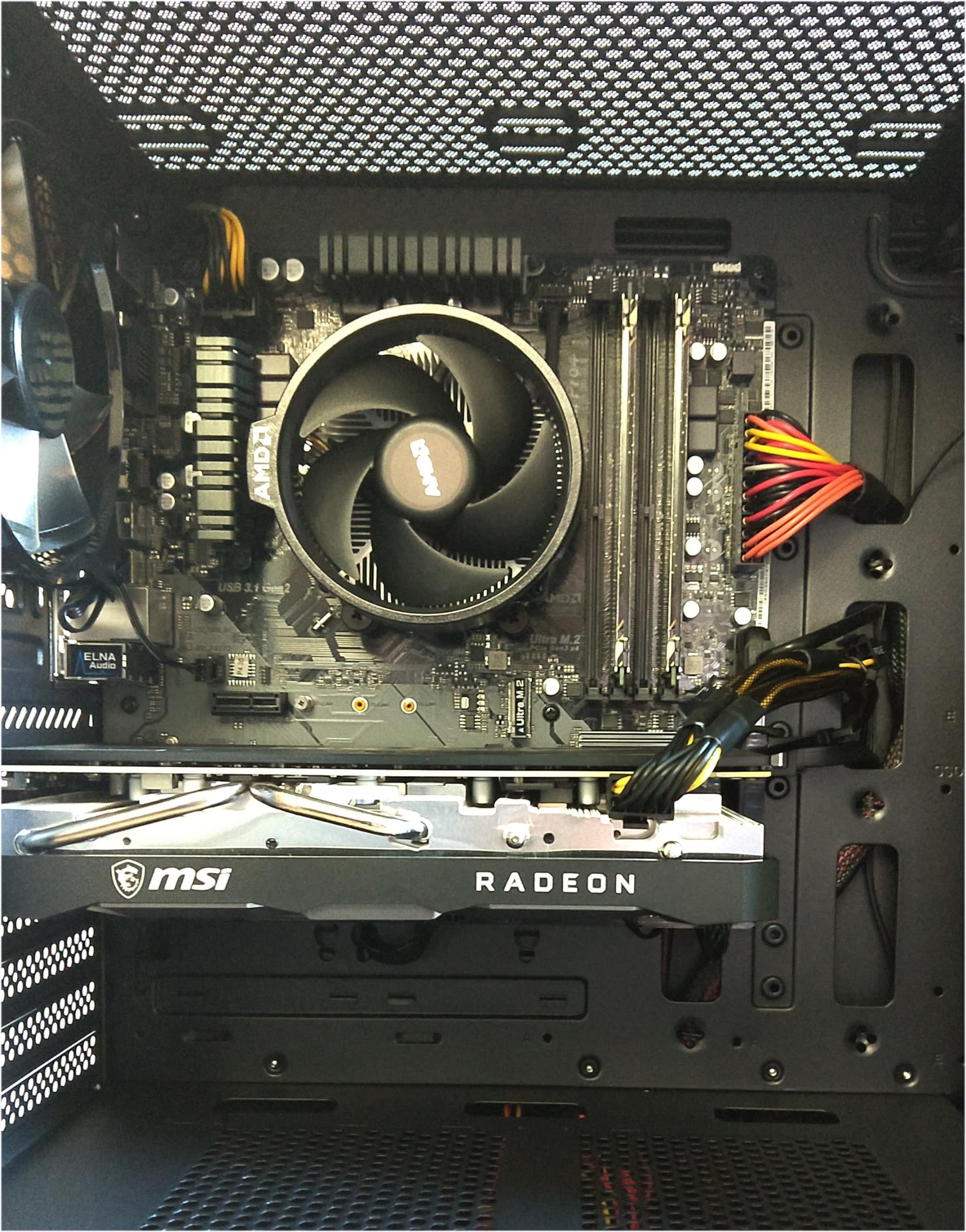 Centaurus Archon A1X Gaming PC - AMD Ryzen 5 7600, 32GB DDR5 RAM, Radeon RX 7600 8GB, 500GB NVMe SSD, Windows 11 Pro, WiFi, RGB Lights. Custom Professional Computer for Games and Work
