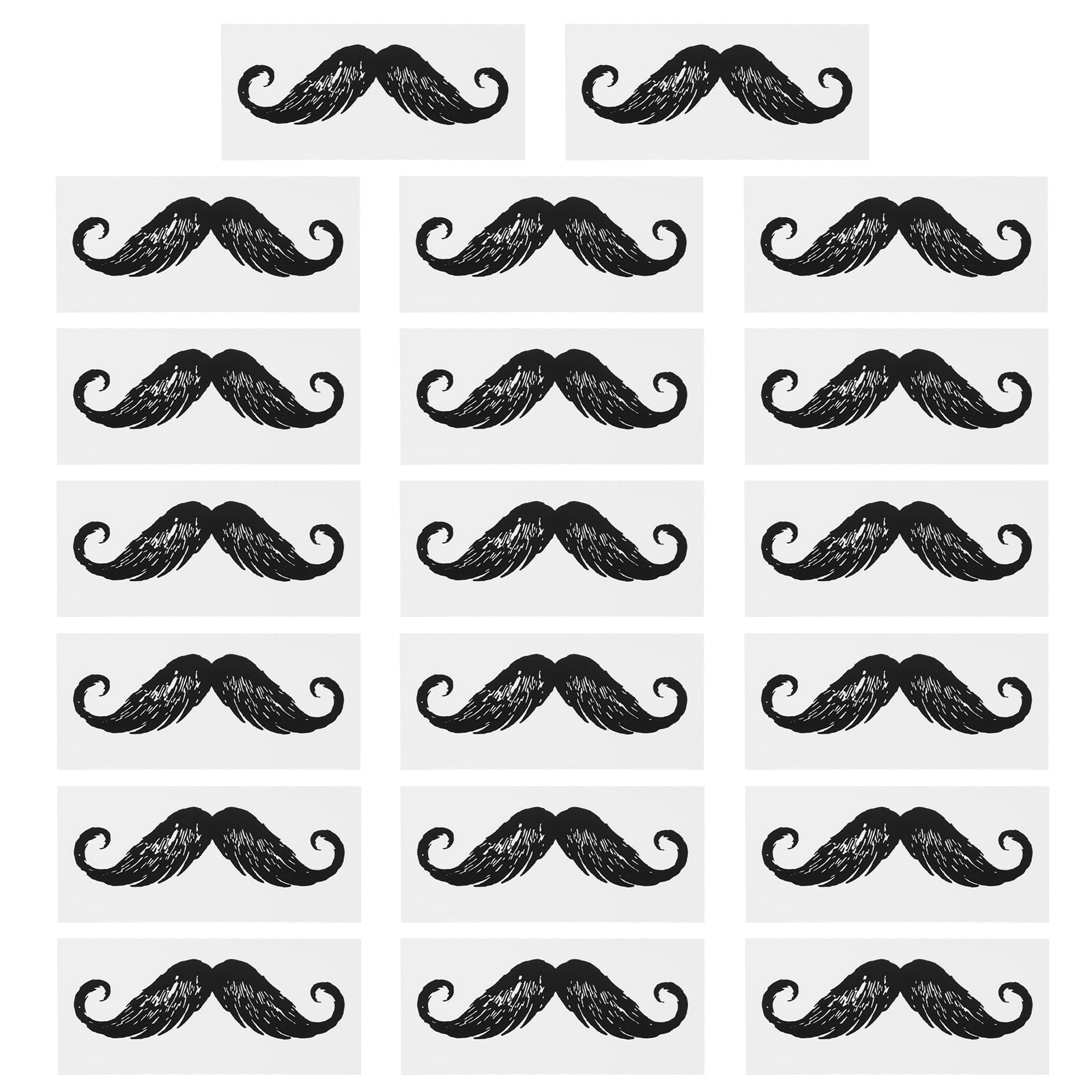 20pcs Mustache Wax Stickers Nose Hair Removal Waxing Mustache Protectors Mustache Guard Sticker For Mustache Cleaning Stickers Nose Wax Kit