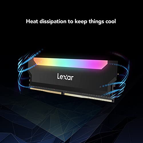 Lexar Hades RGB 32GB (2x16GB) DDR4 RAM 3600MHz CL18 Desktop Memory LD4BU016G-R3600UDLH