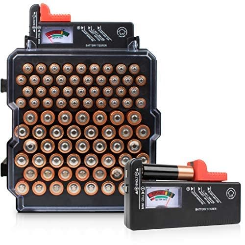 Battery Tester Checker (1 Pack w/Organizer)