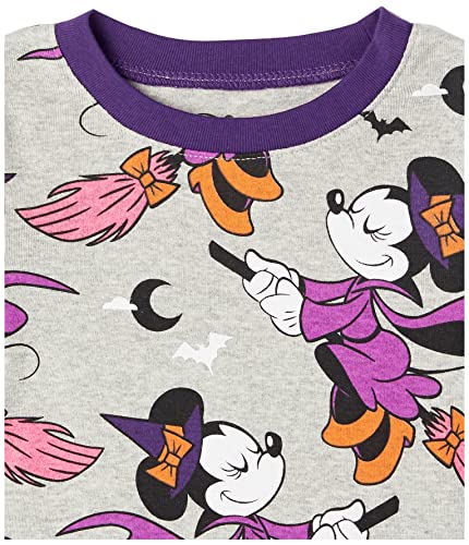 Amazon Essentials Disney | Marvel | Star Wars Toddler Girls' Pajama Set (Previously Spotted Zebra), Minnie/Halloween, 4T