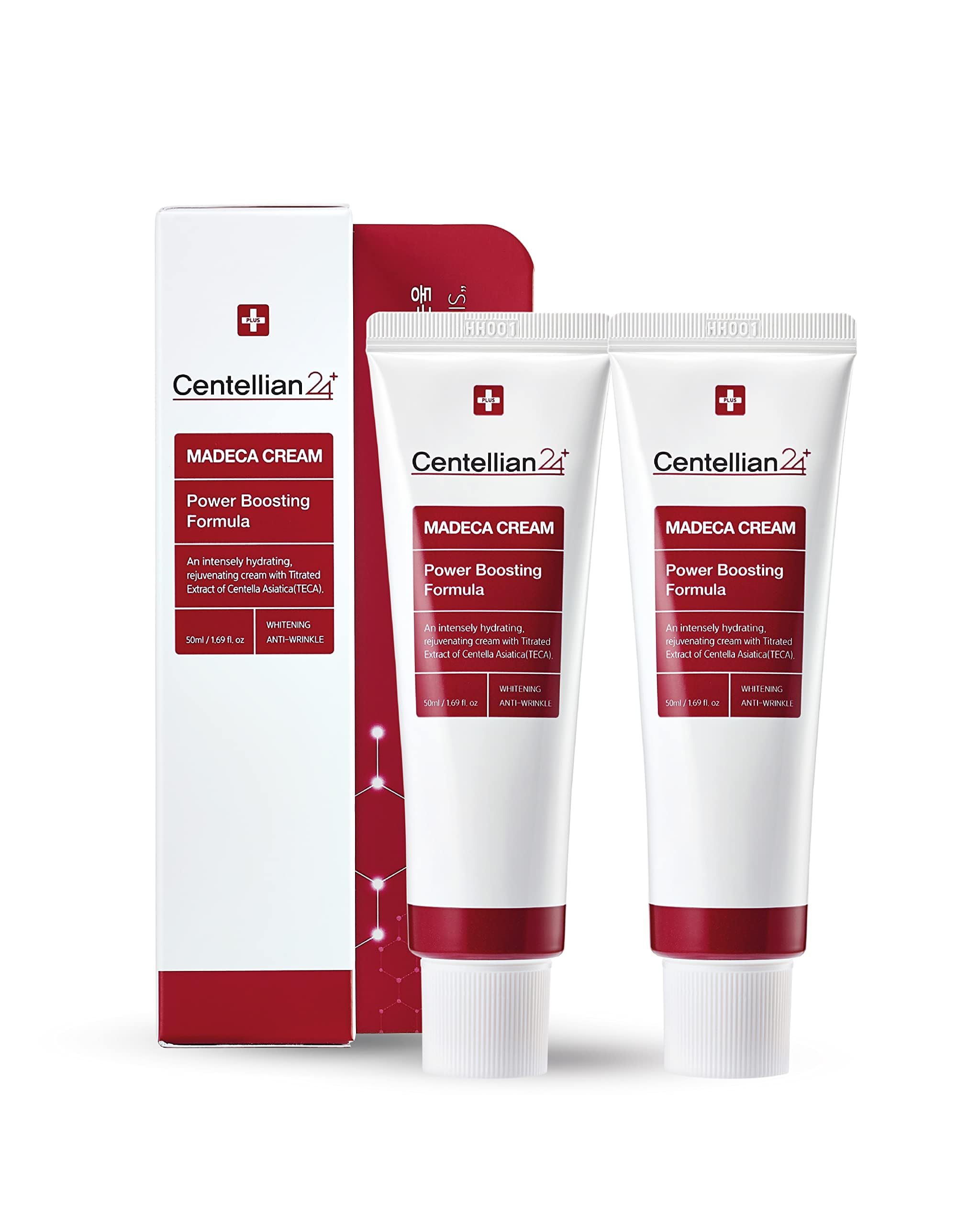 CENTELLIAN 24 Valentines Day Gifts Madeca Cream (Season 4, 1.7+1.7fl oz) Centella Moisturizer for Face. Korean Skin Care for Dry, Sensitive Skin with TECA, Centella Asiatica, Madecassoside