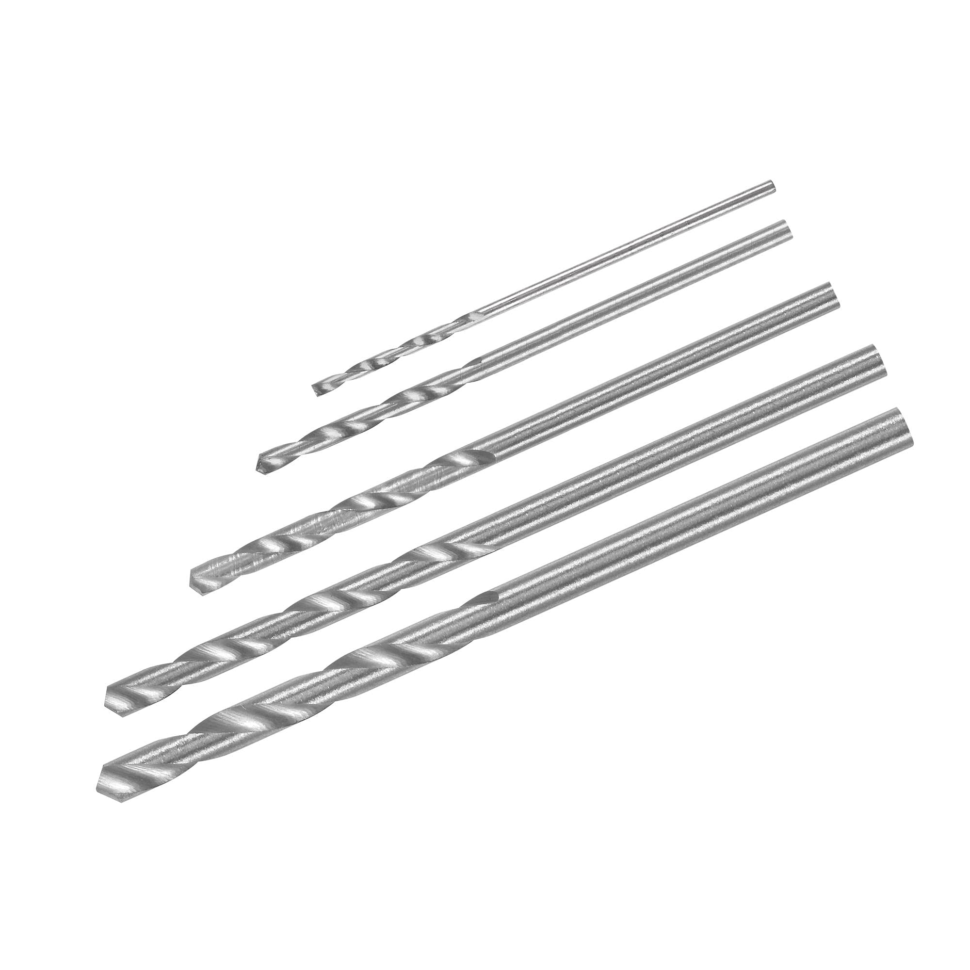 uxcell High Speed Steel Straight Shank Twist Drill Bit Set, Spiral Rotary Tool 1mm-3mm Drilling Dia