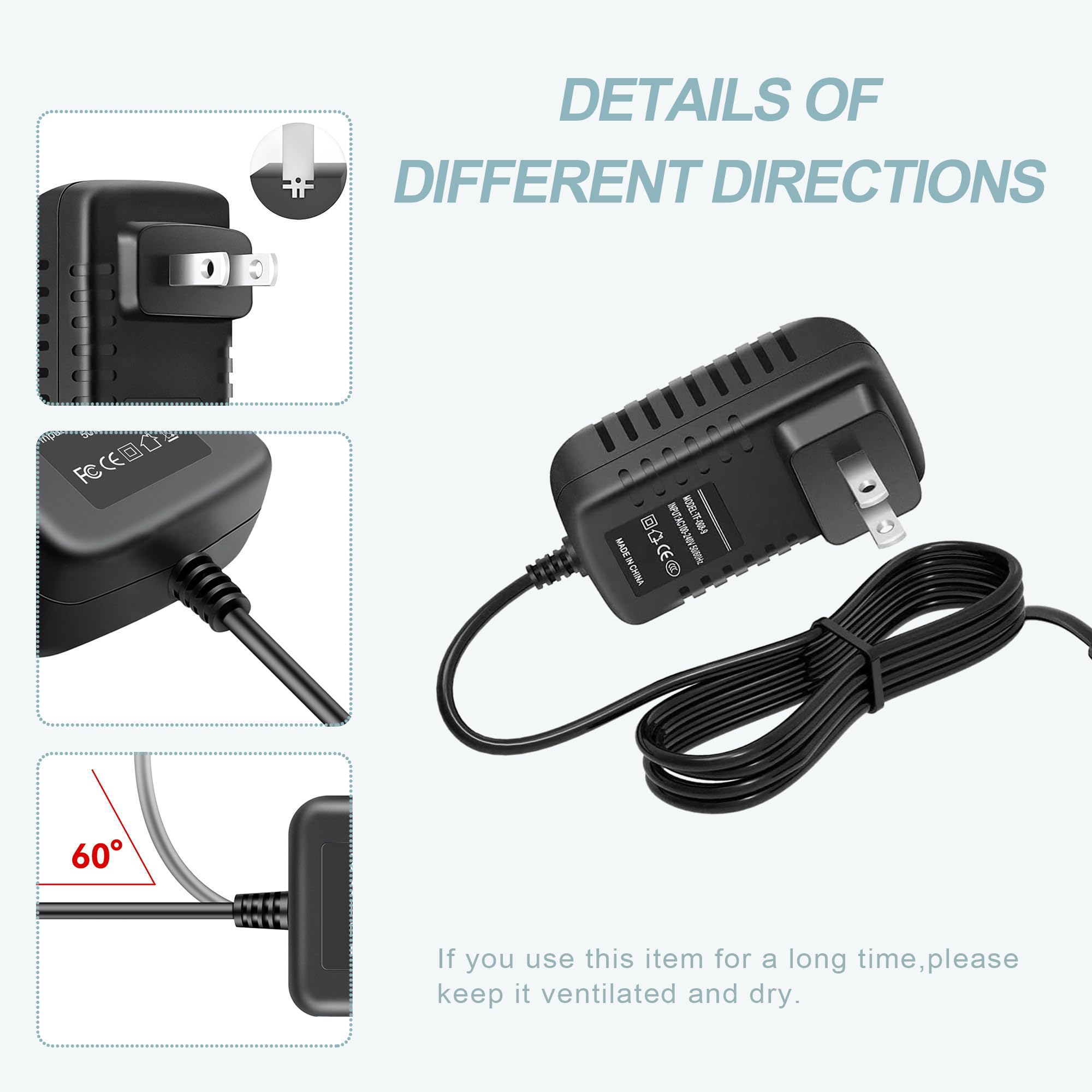 Accessory USA AC Adapter Female Plug for Dell SoundBar Speaker AS500 AS501 AX510 Power Supply