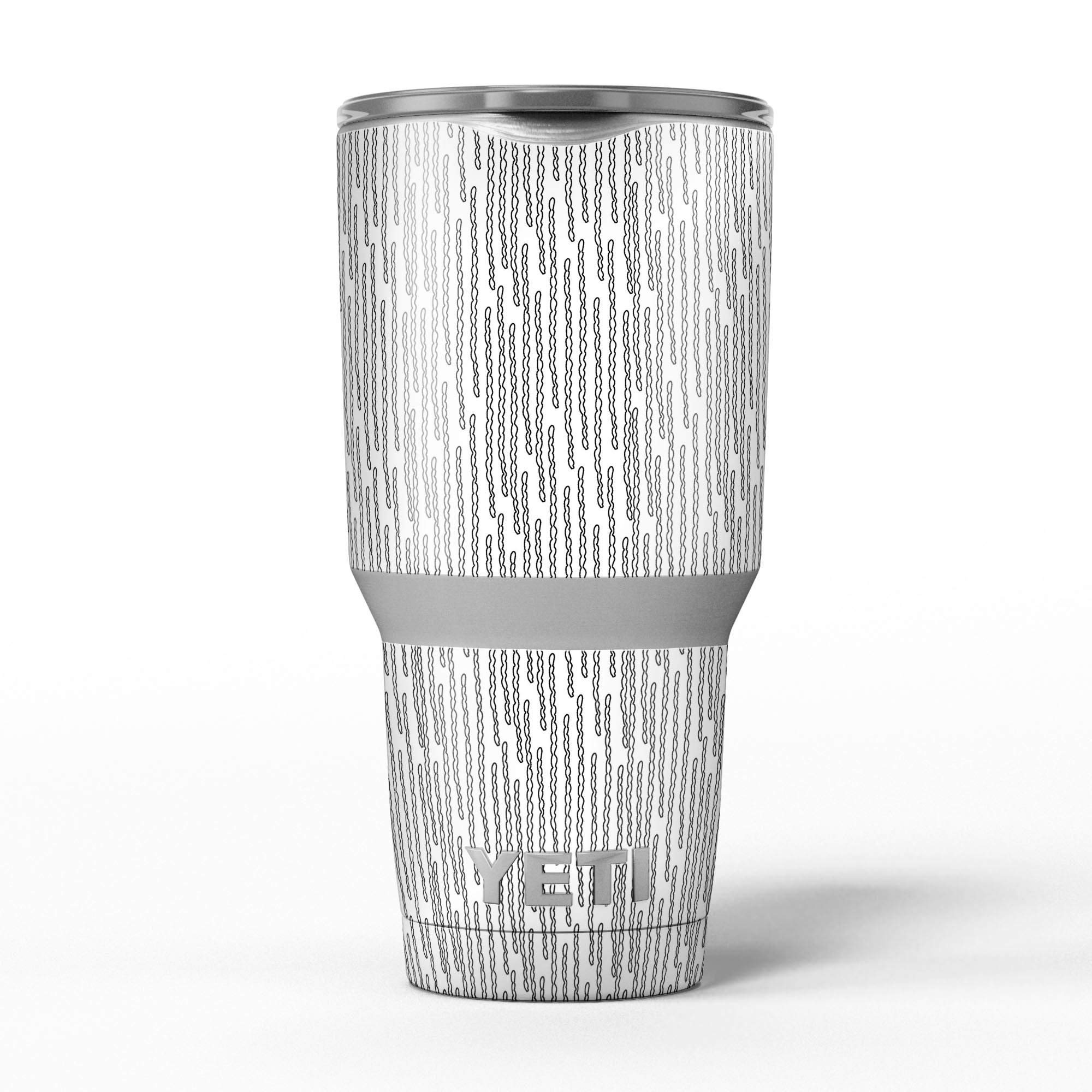 Design Skinz Slate Black Forms Under Microscope - Skin Decal Vinyl Wrap Kit Compatible with The Yeti Rambler Cooler Tumbler Cups