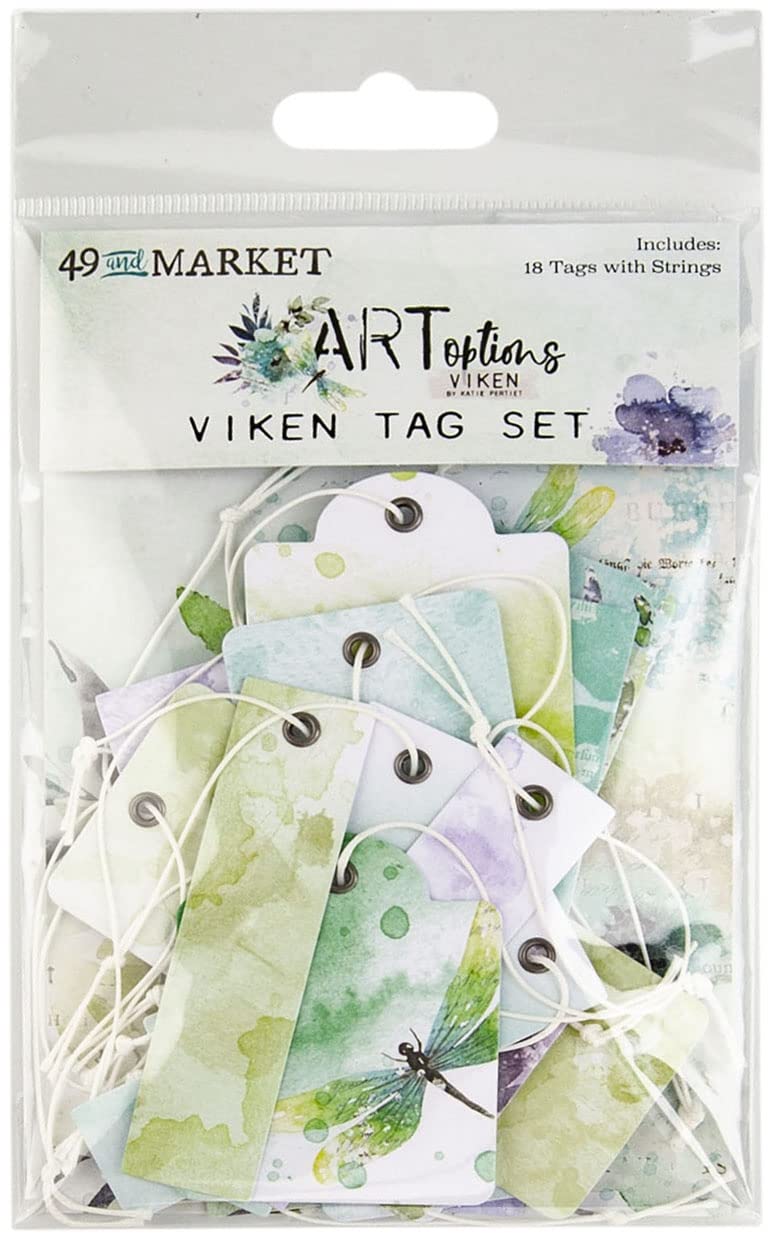 49 AND MARKET Art VIKEN Tags, White