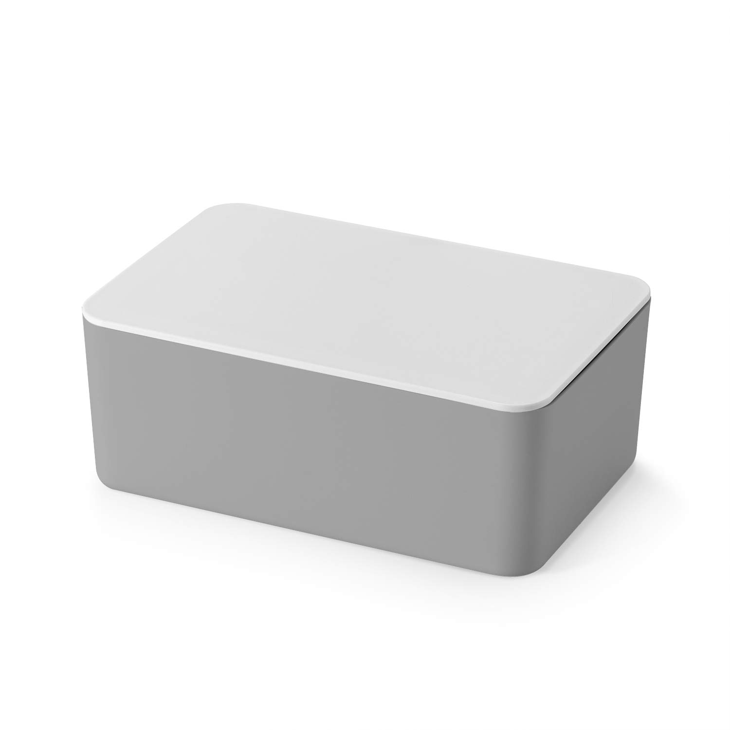 Baby Wipes Dispenser, Baby Wipes Holder with Weighted Plate- Grey