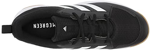 adidas Women's Ligra 7 Track and Field Shoe, Black/White/Black, 8