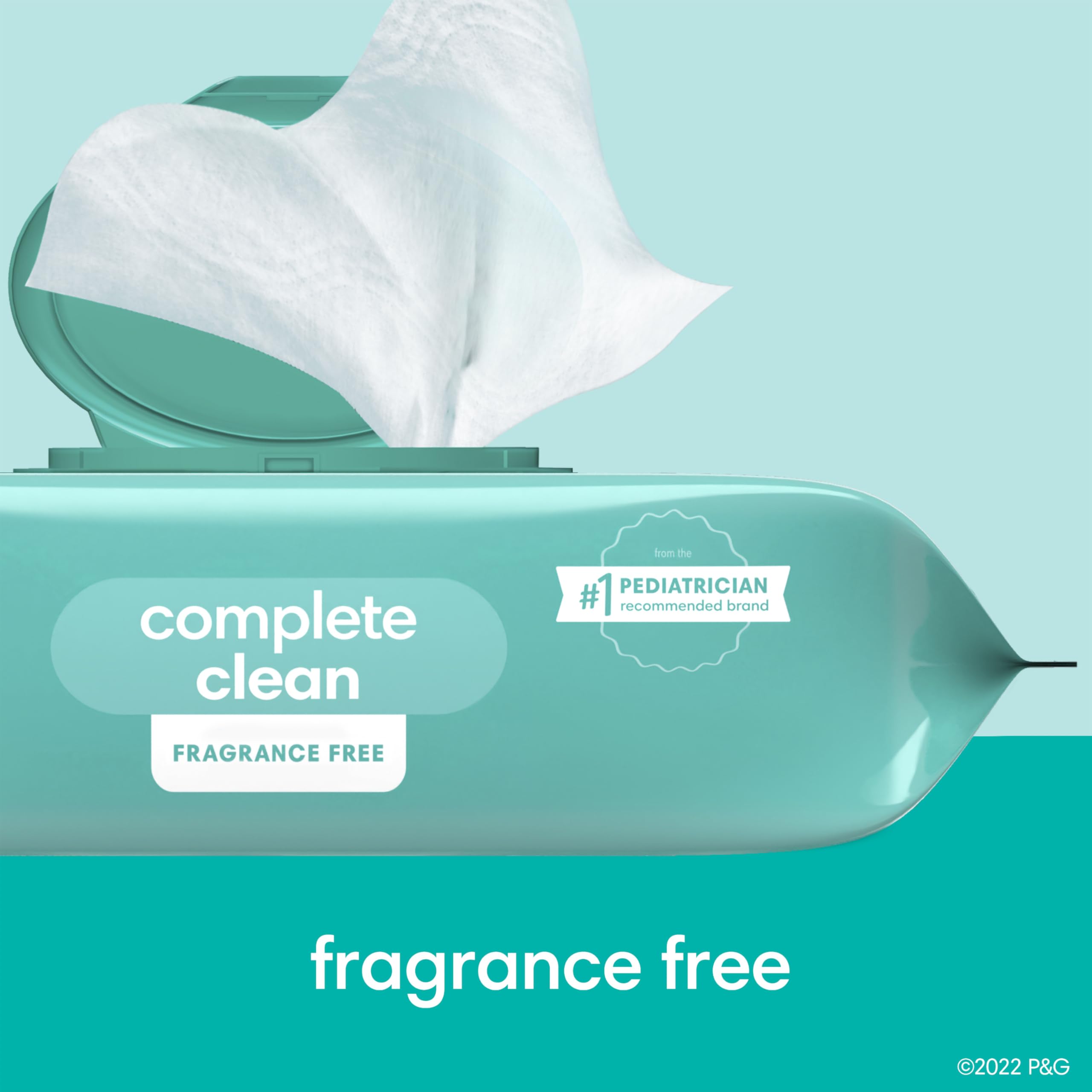 Baby Wipes, Pampers Baby Diaper Wipes, Complete Clean Unscented, 3 Refill Packs for Dispenser Tub, 216 Total Wipes