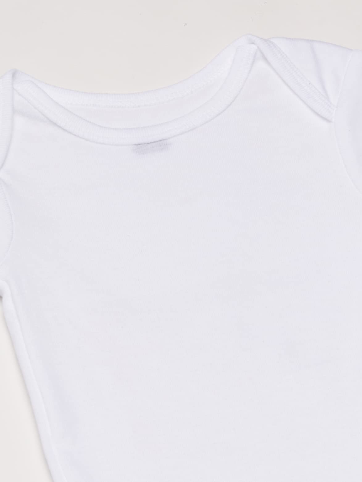 Gerber Baby 5-Pack Solid Onesies Bodysuits, White, 3T