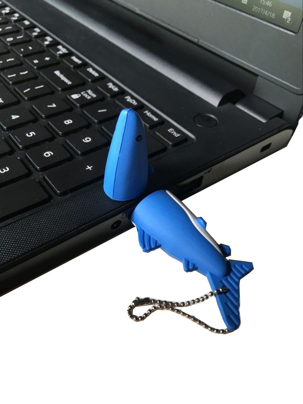 Aneew Blue Pendrive 32GB U Disk Ocean Shark Fish USB Flash Drive Memory Thumb Storage Data Gift