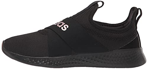 adidas Women's Puremotion Adapt Running Shoe, Black/Black/Iridescent, 10