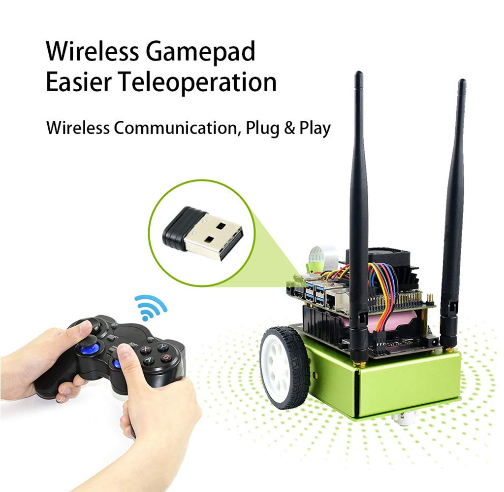 Coolwell Waveshare JetBot AI Kit Accessories Add-ons for NVIDIA Jetson Nano to Build JetBot(Literally Smart Robot)