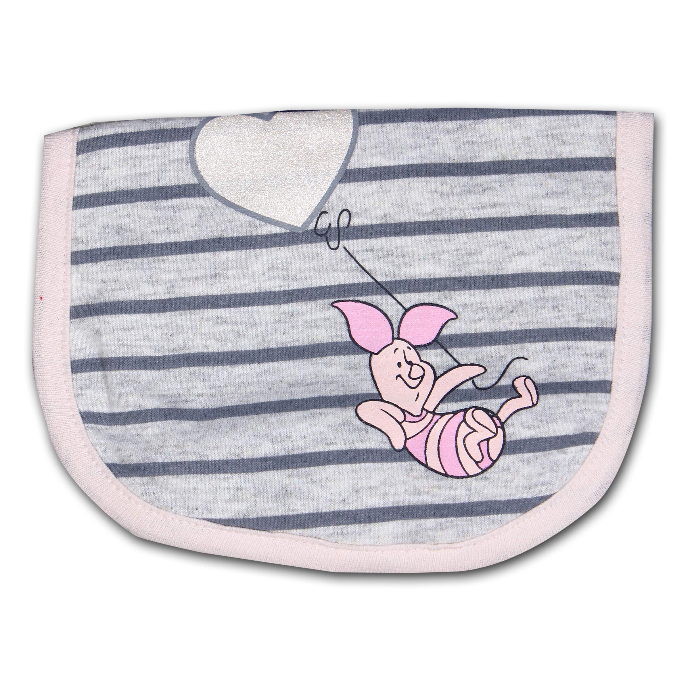 Disney Winnie the Pooh Baby Girls Bodysuit, Pants and Bib Set for Infants