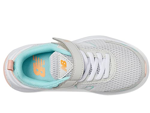 New Balance Kid's Dynasoft 545 V1 Hook and Loop Running Shoe, Summer Fog/Surf/Peach Glaze, 4 Infant